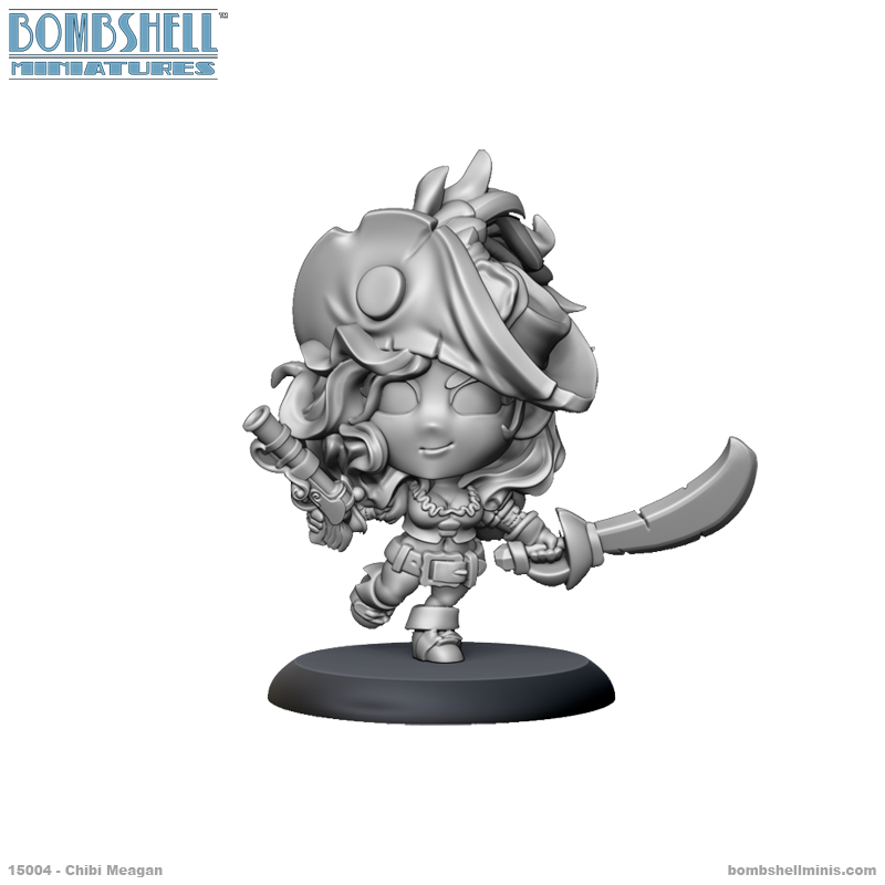 Chibi Meagan the Buccaneer | Bombshell Miniatures