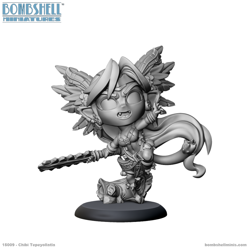 Chibi Tepeyollatla | Bombshell Miniatures