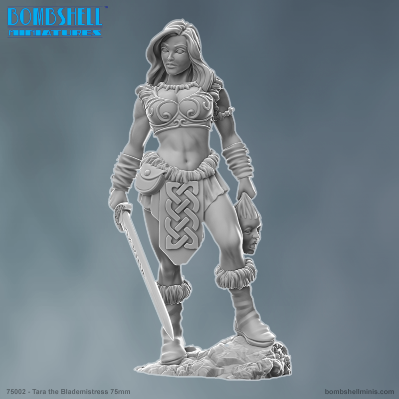 Tara the Blademistress 75 | Bombshell Miniatures