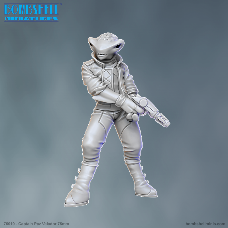 Captain Paz Valador 75 | Bombshell Miniatures