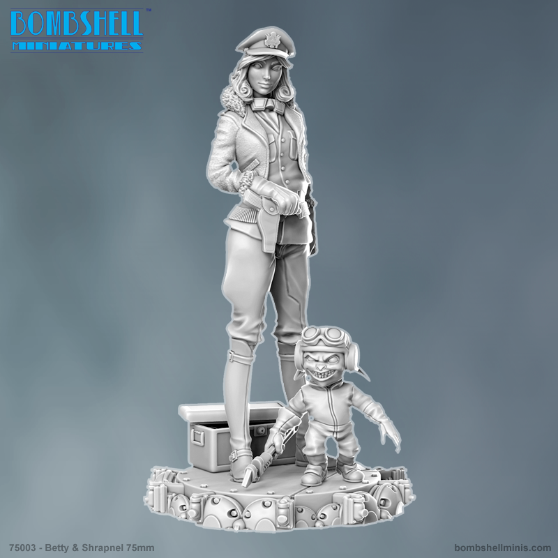 Betty & Shrapnel 75 | Bombshell Miniatures