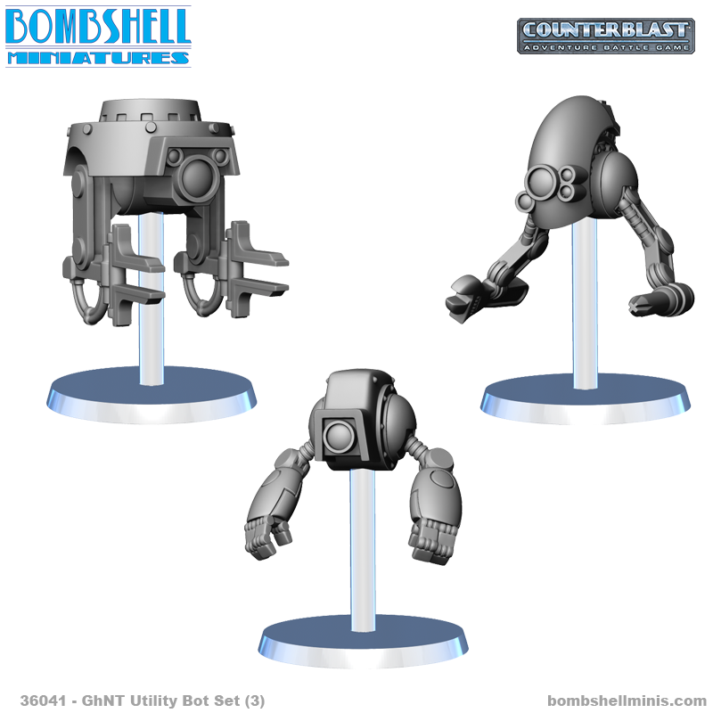 GhNT Utility Bot Set (3) | Bombshell Miniatures
